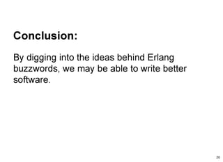Reading Joe Armstrong's Erlang paper | PPT