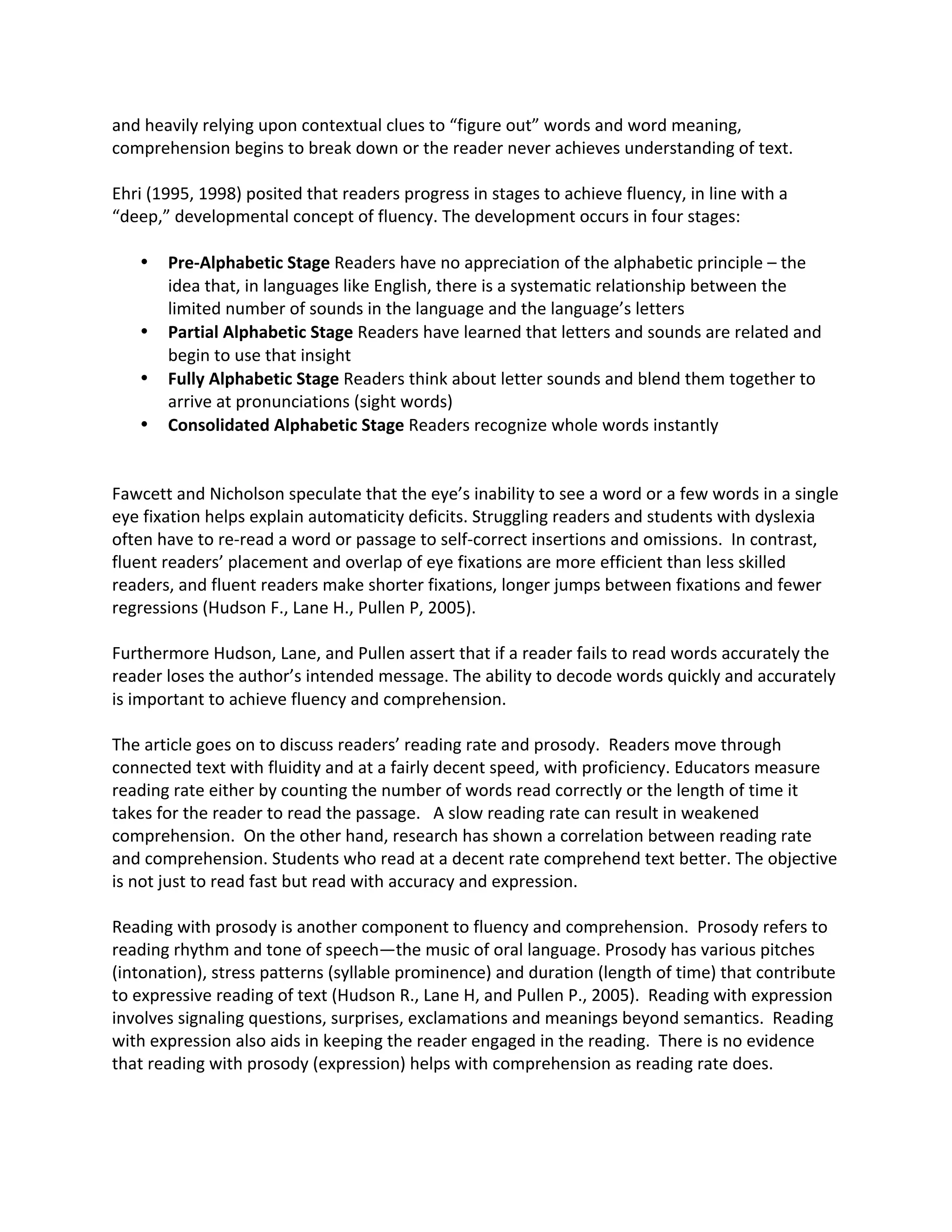 Reading fluency-model-summary | PDF