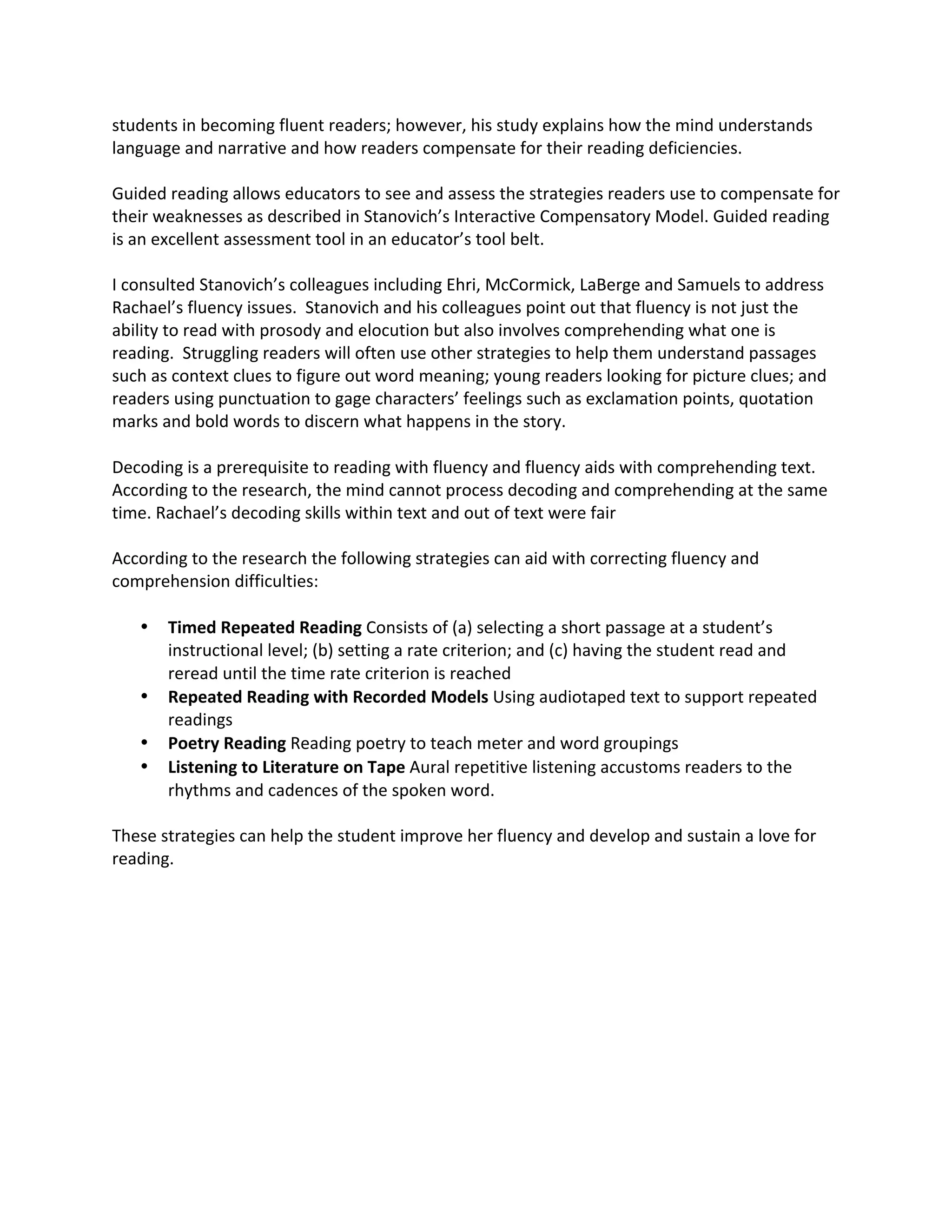 Reading fluency-model-summary | PDF