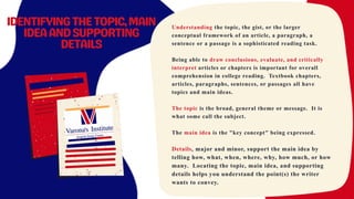 READING - IDENTIFYING MAIN IDEAS.pptx