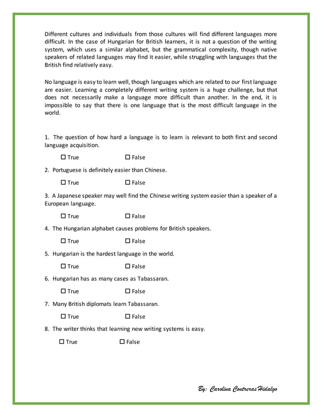 Reading intermediate | PDF