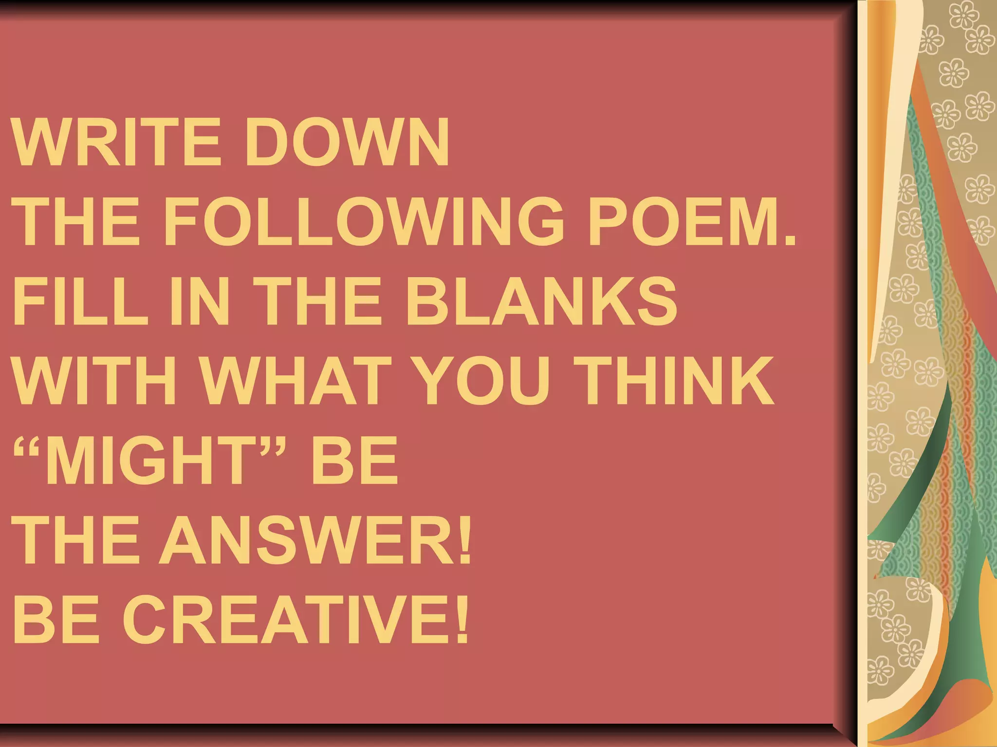 Reading poetry-cloze-exercise | PPT