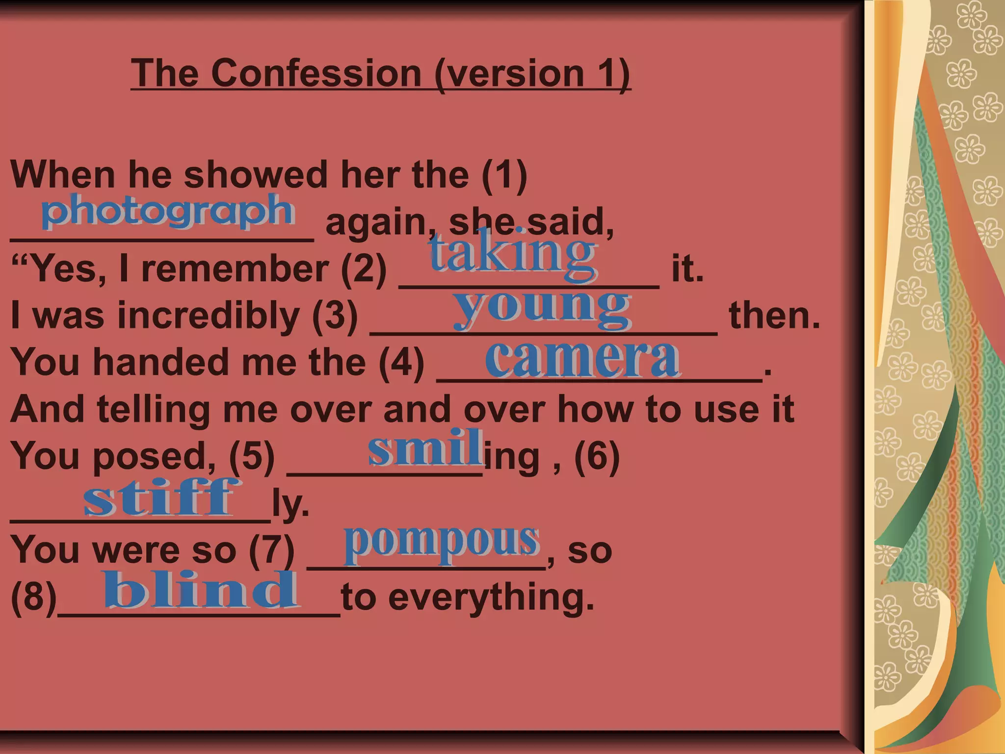 Reading poetry-cloze-exercise | PPT