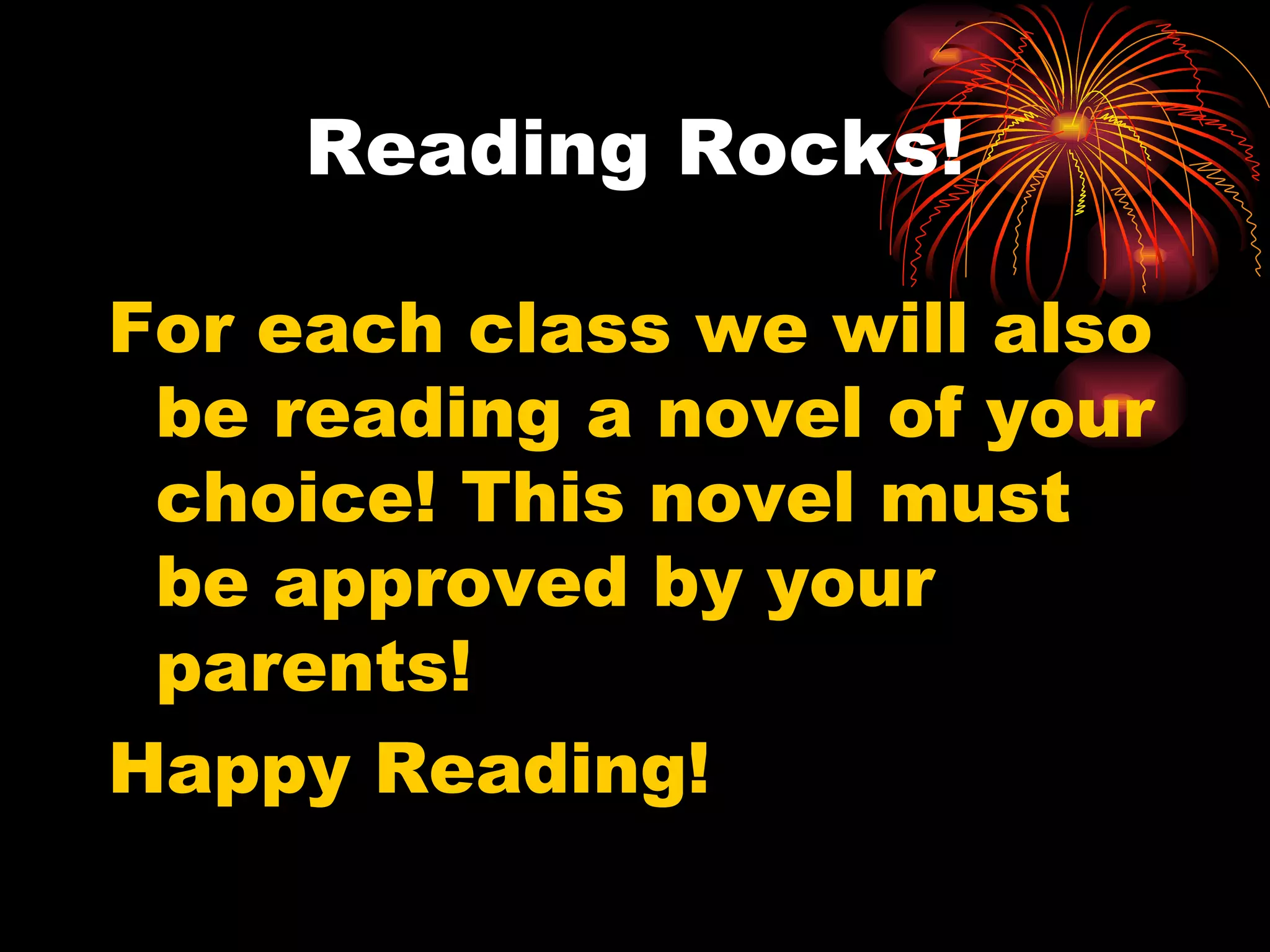 Reading Selections PowerPoint | PPT