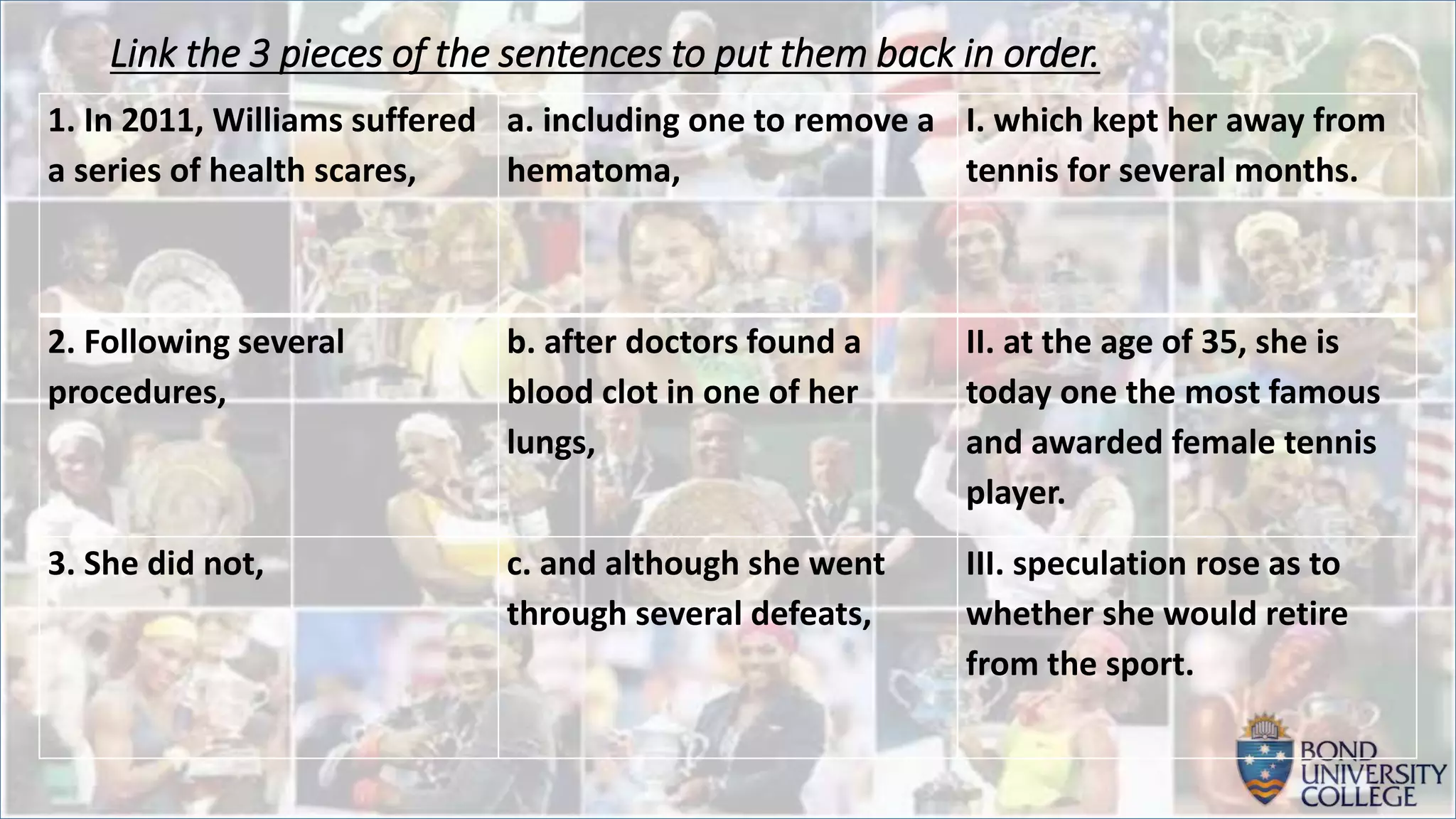 Reading Serena Williams | PPT