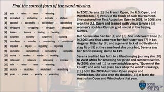 Reading Serena Williams | PPT