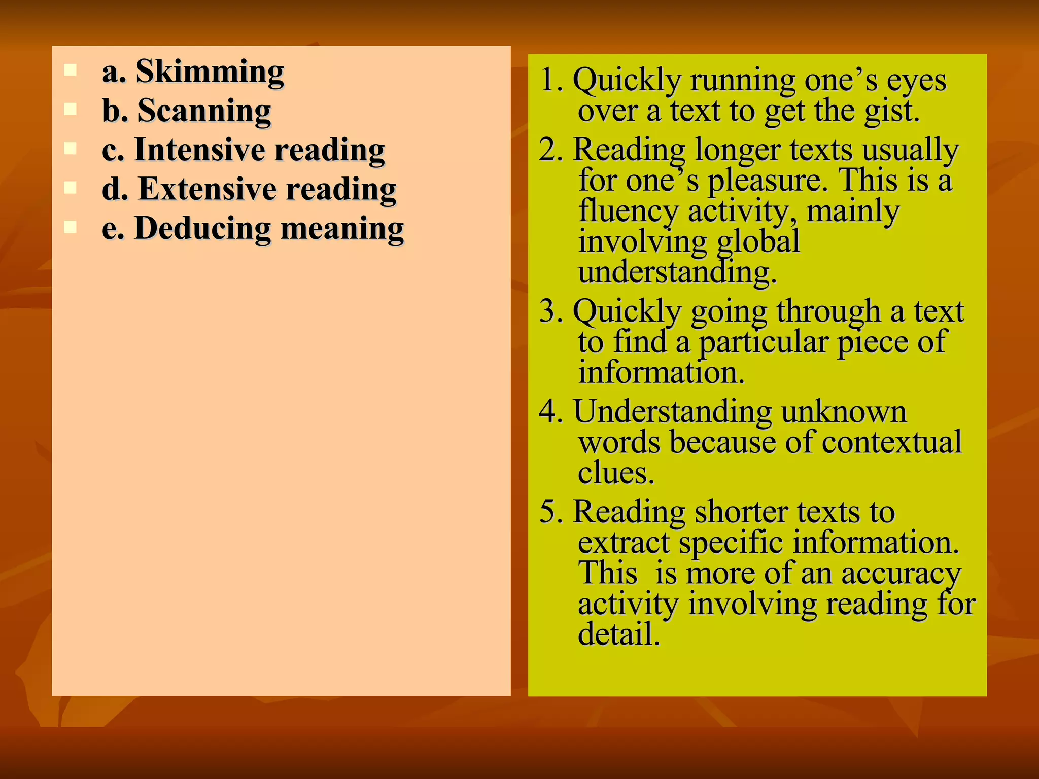 Reading Skills | PPT
