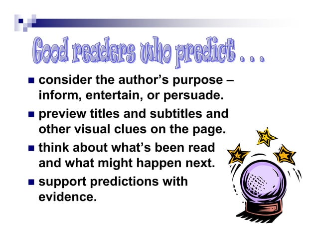 Cognitive Reading Strategies - Overview | PPT