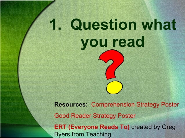 Reading Strategies | PPT