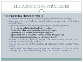 Reading Strategies Inventory | POT