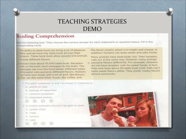 IMPROVING INTERMEDIATE LEVEL STUDENTS READING COMPREHENSION - REPORT | PPT