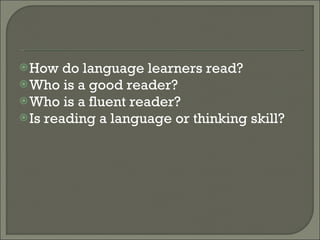 Reading & Writing | PPT