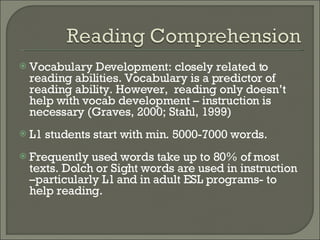 Reading & Writing | PPT