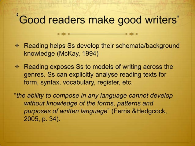 Reading writing connection | PPTX | Education