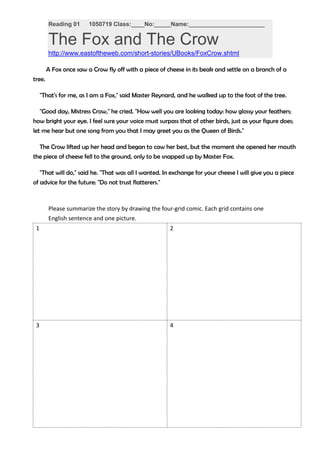 Reading 01 the fox and the crow | PDF