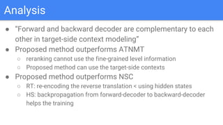 [論文読み会資料] Asynchronous Bidirectional Decoding for Neural Machine Translation | PPT