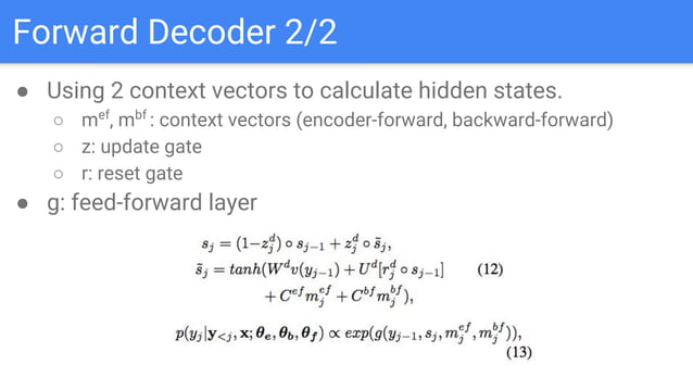 [論文読み会資料] Asynchronous Bidirectional Decoding for Neural Machine Translation | PPT