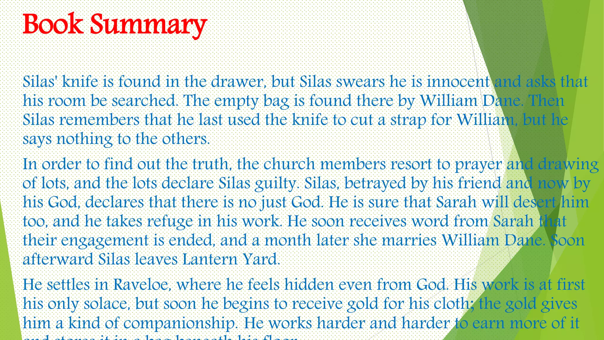 Silas Marner | PPTX
