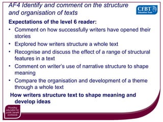 Reading 3 – writing links and encouraging wider reading | PPT