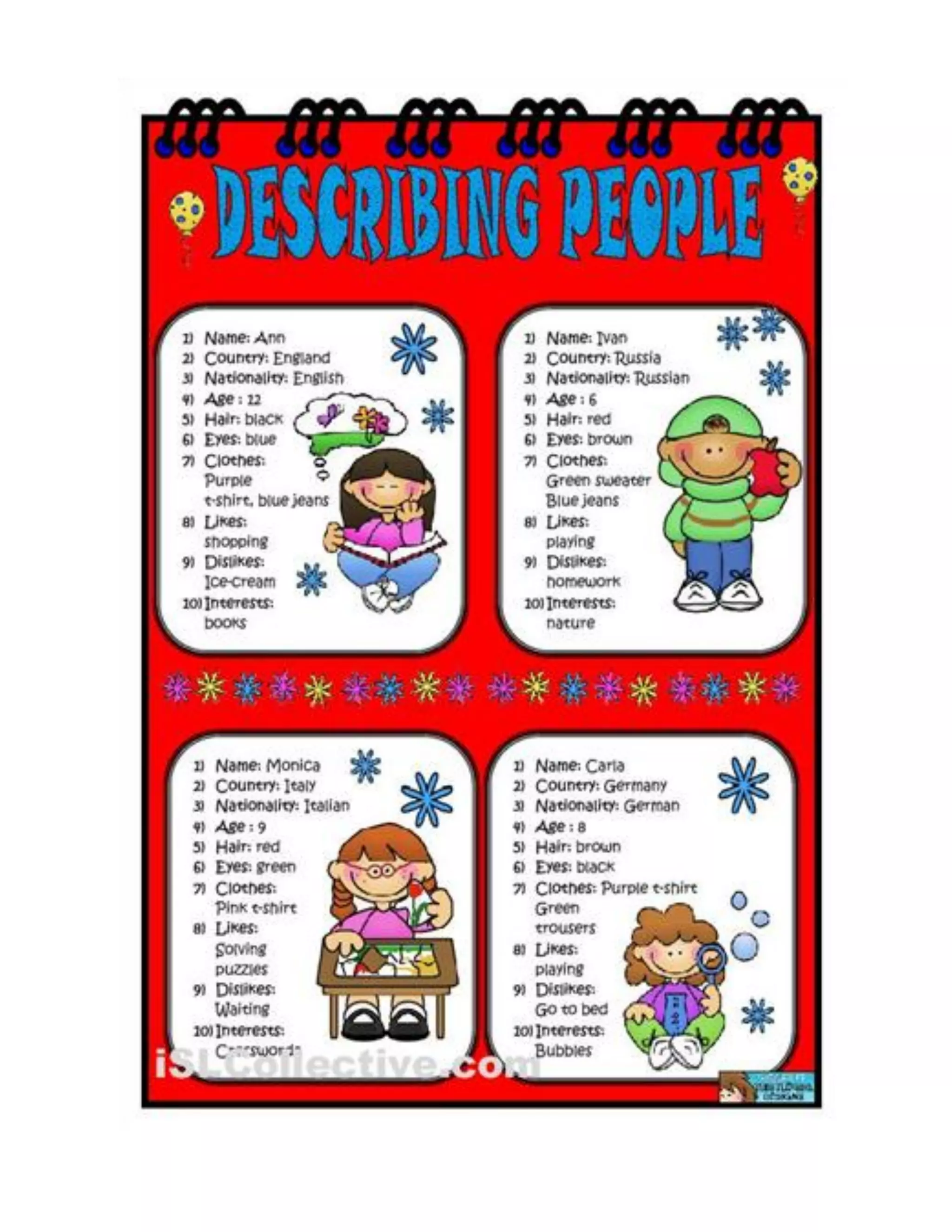 Reading about how to describe people....... | PDF