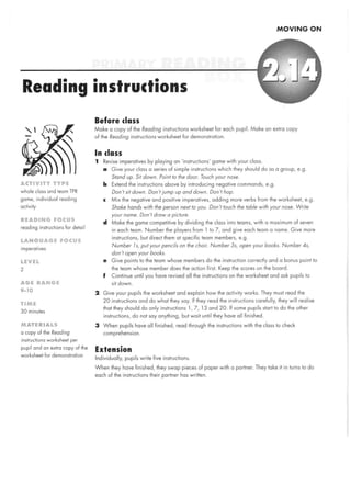 Reading activities | PDF
