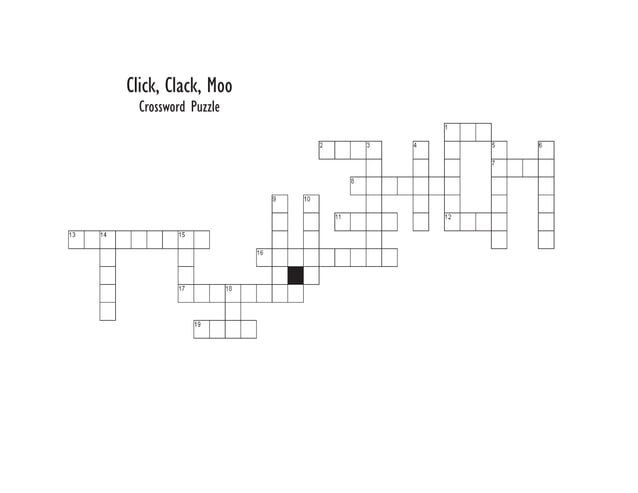 Reading activities click clack moo | PDF