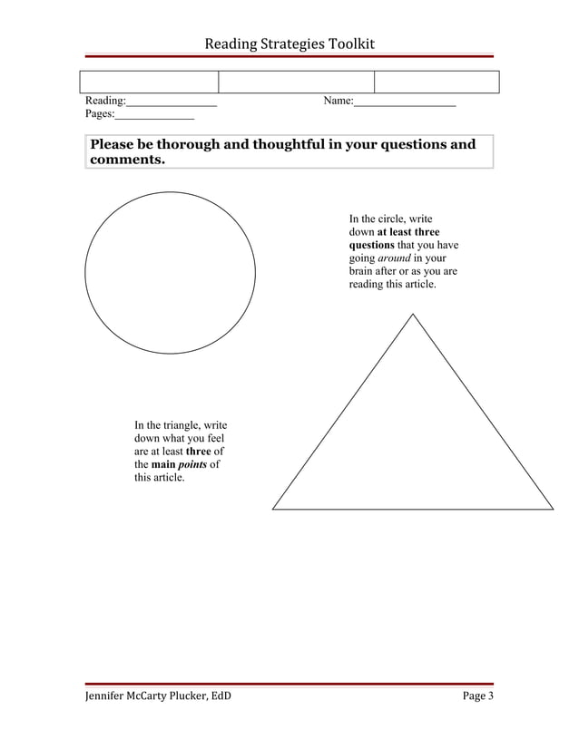 Reading Activities (pre, during, post) | PDF