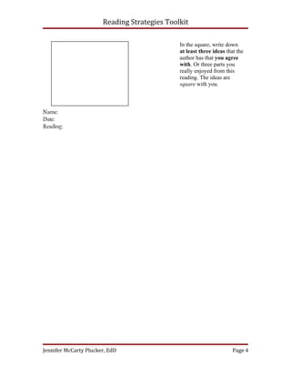 Reading Activities (pre, during, post) | PDF