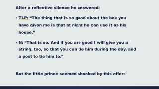 Reading activity final the little prince | PPTX