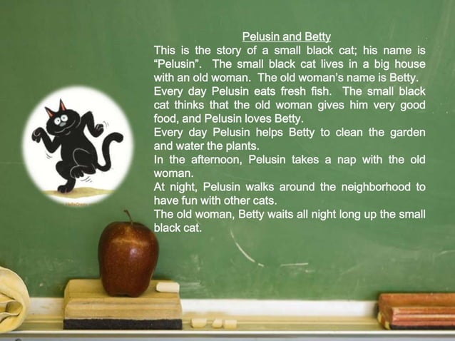 Reading Activity, the black cat | PPT