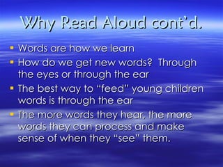 Reading aloud 2011 | PPT
