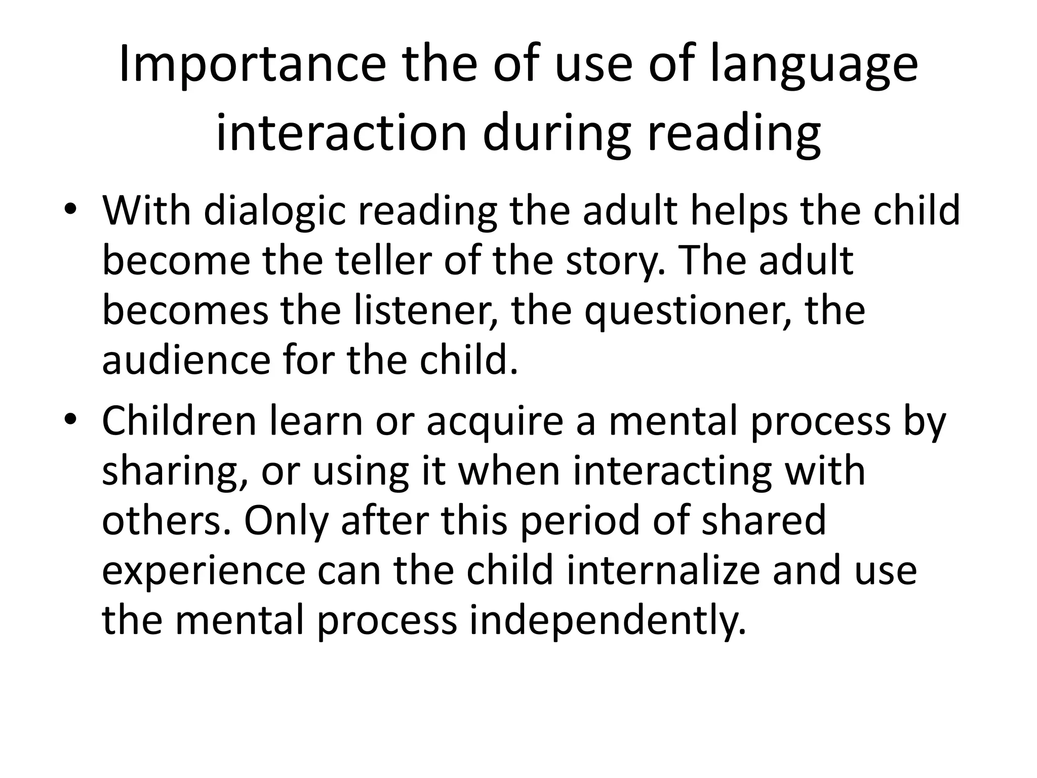 Reading aloud and story telling | PPTX