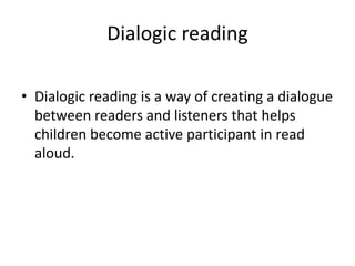 Reading aloud and story telling | PPTX