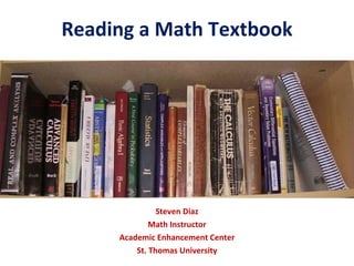 Reading A Math Textbook | PPT