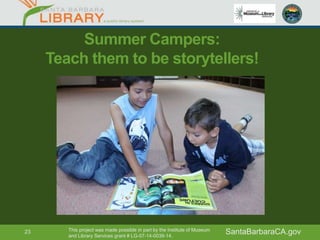 Reading Ambassadors and Summer Storytellers | PPT