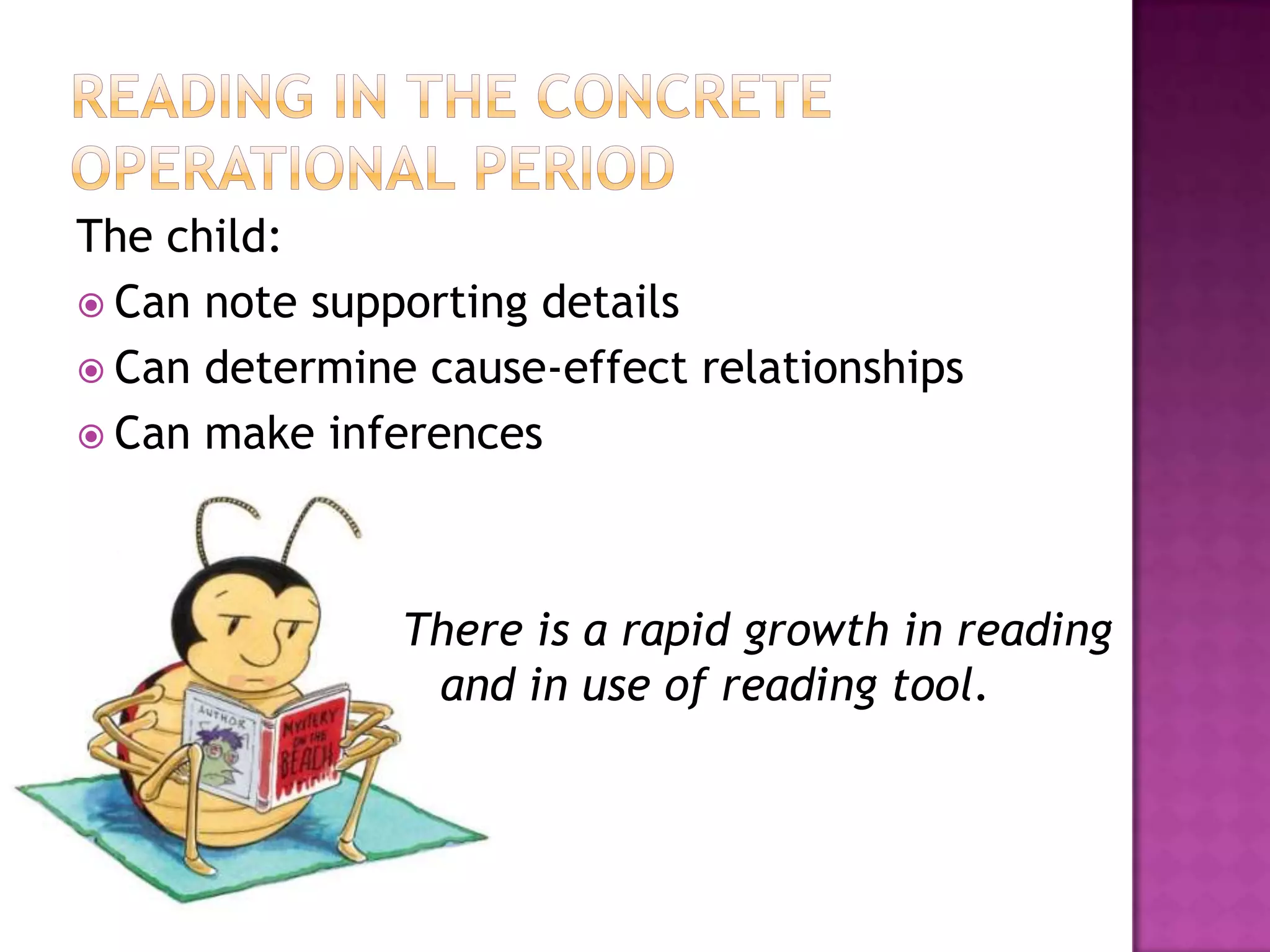 Reading and cognitive development | PPTX
