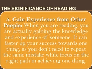 Reading and development | PPTX