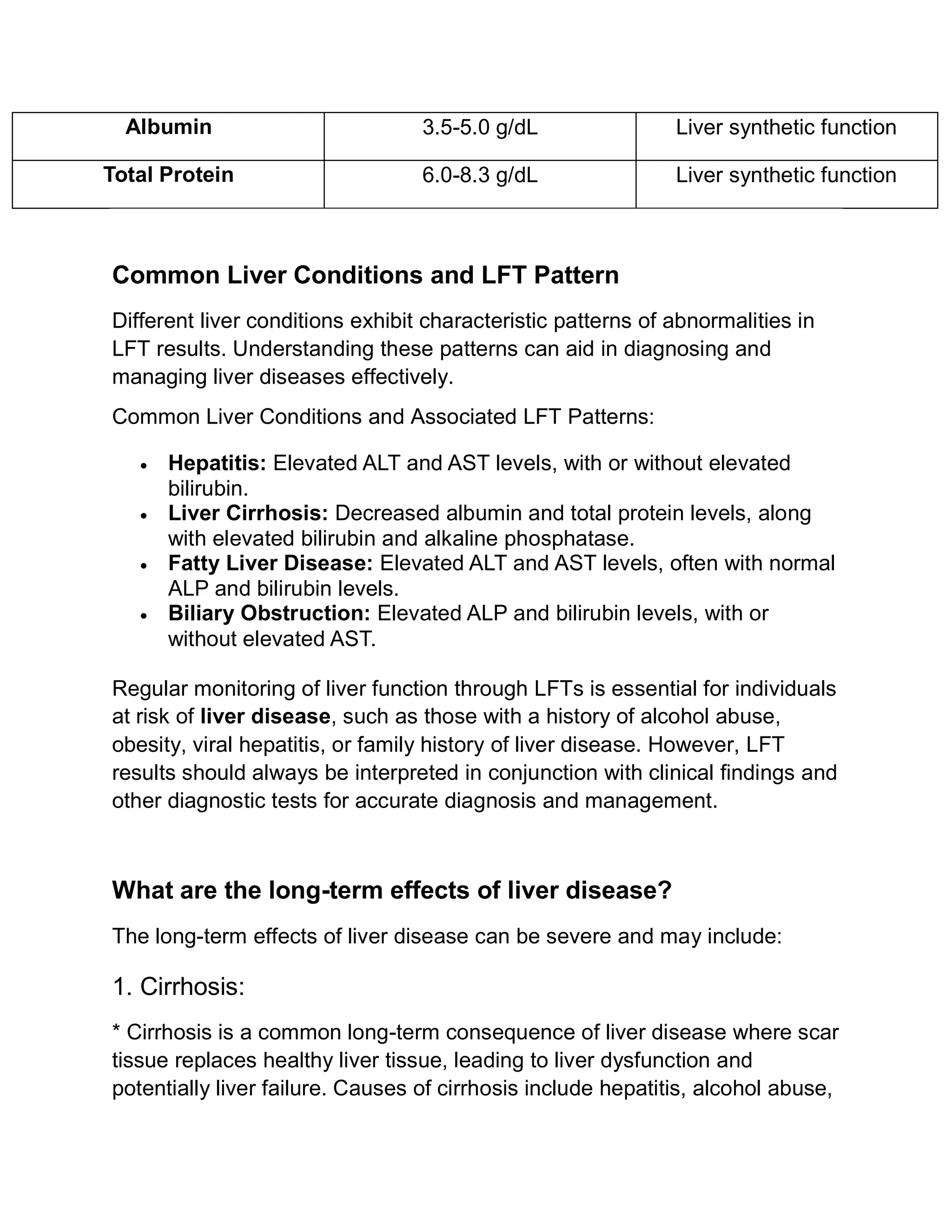 Reading And Interpreting Your Liver Function Test - A Guide To Commonly ...