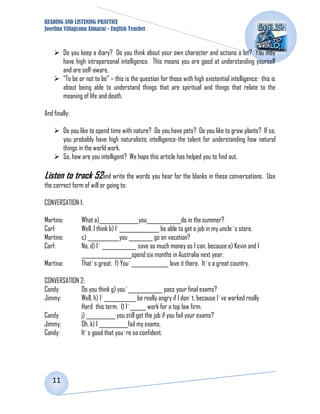 Reading and listening | DOCX