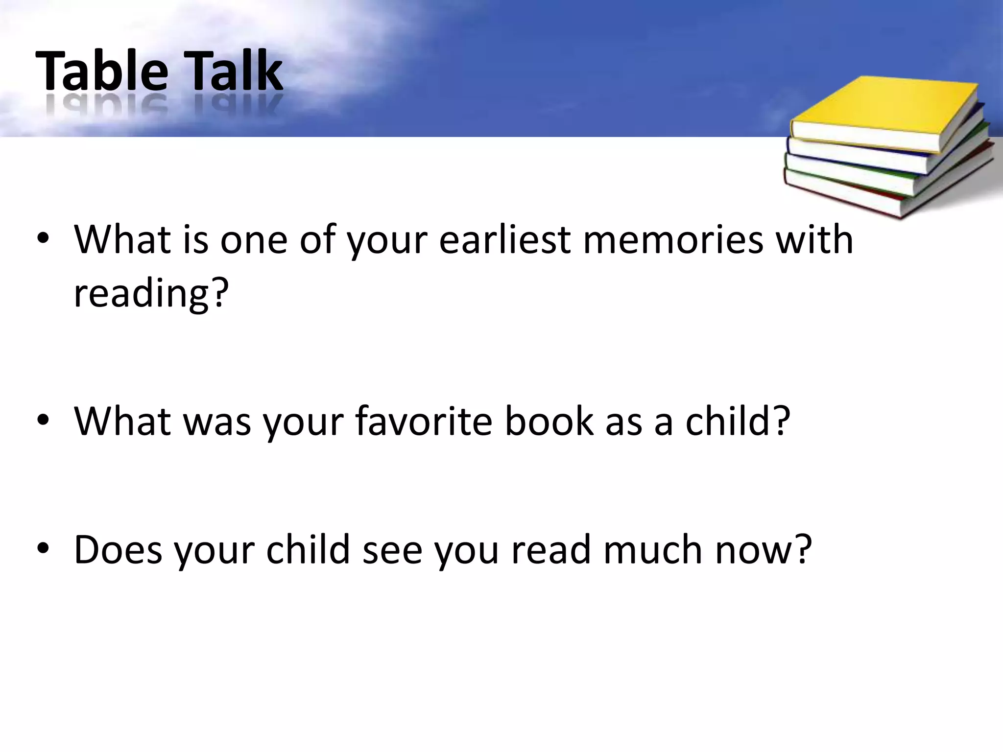 Reading and literacy development | PPTX