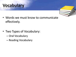 Reading and literacy development | PPTX