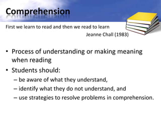 Reading and literacy development | PPTX