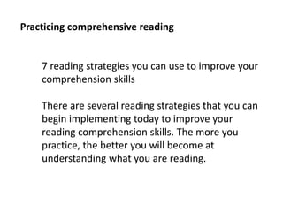 Reading and Reflecting on text | PPT