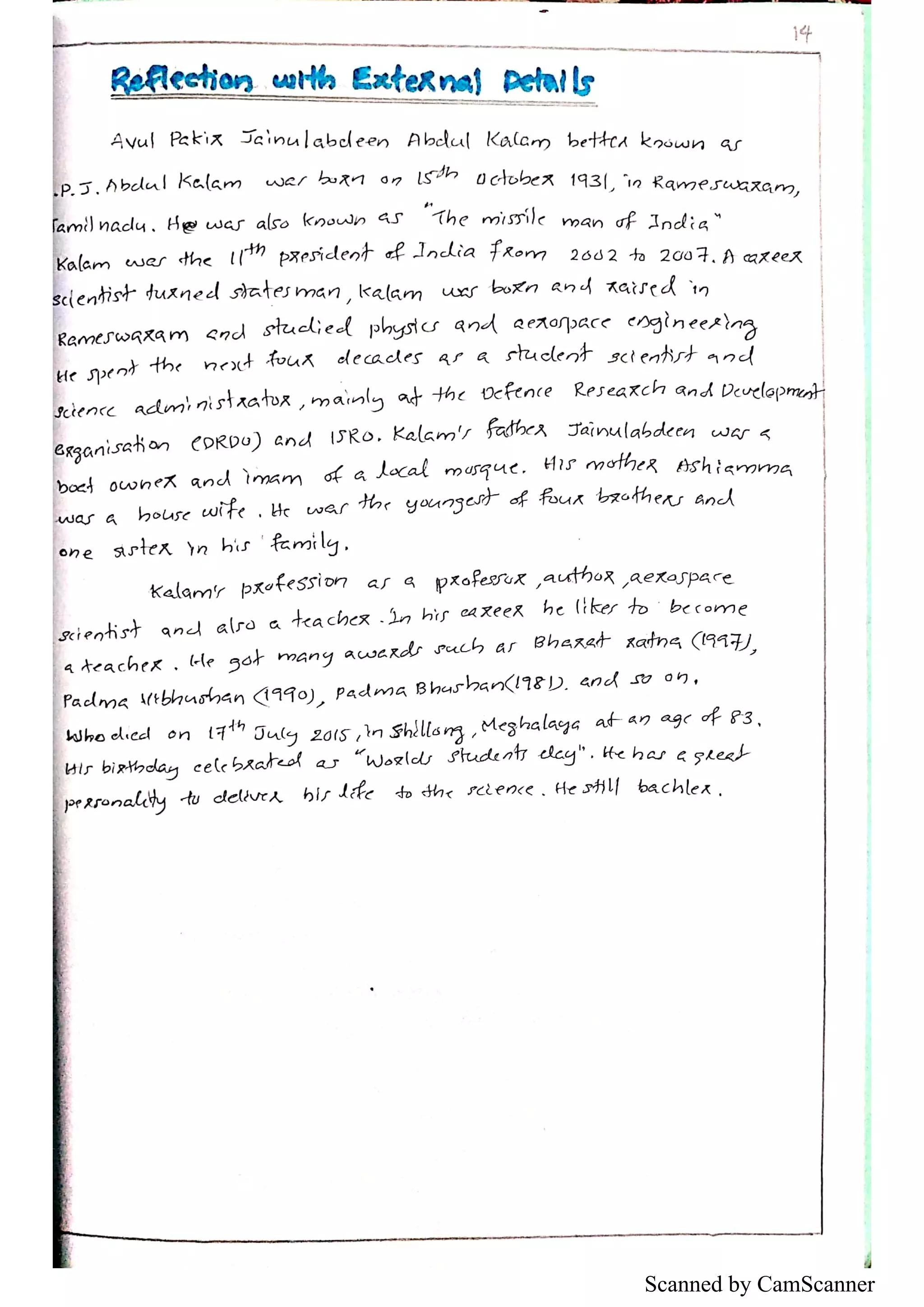 Reading and Reflection | PDF