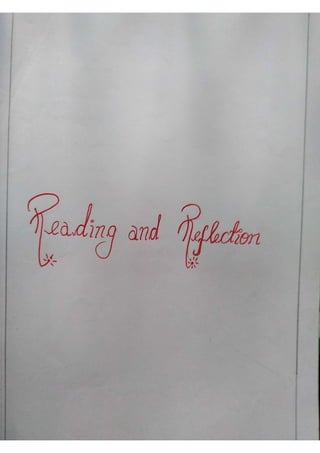 Reading and reflection | PDF