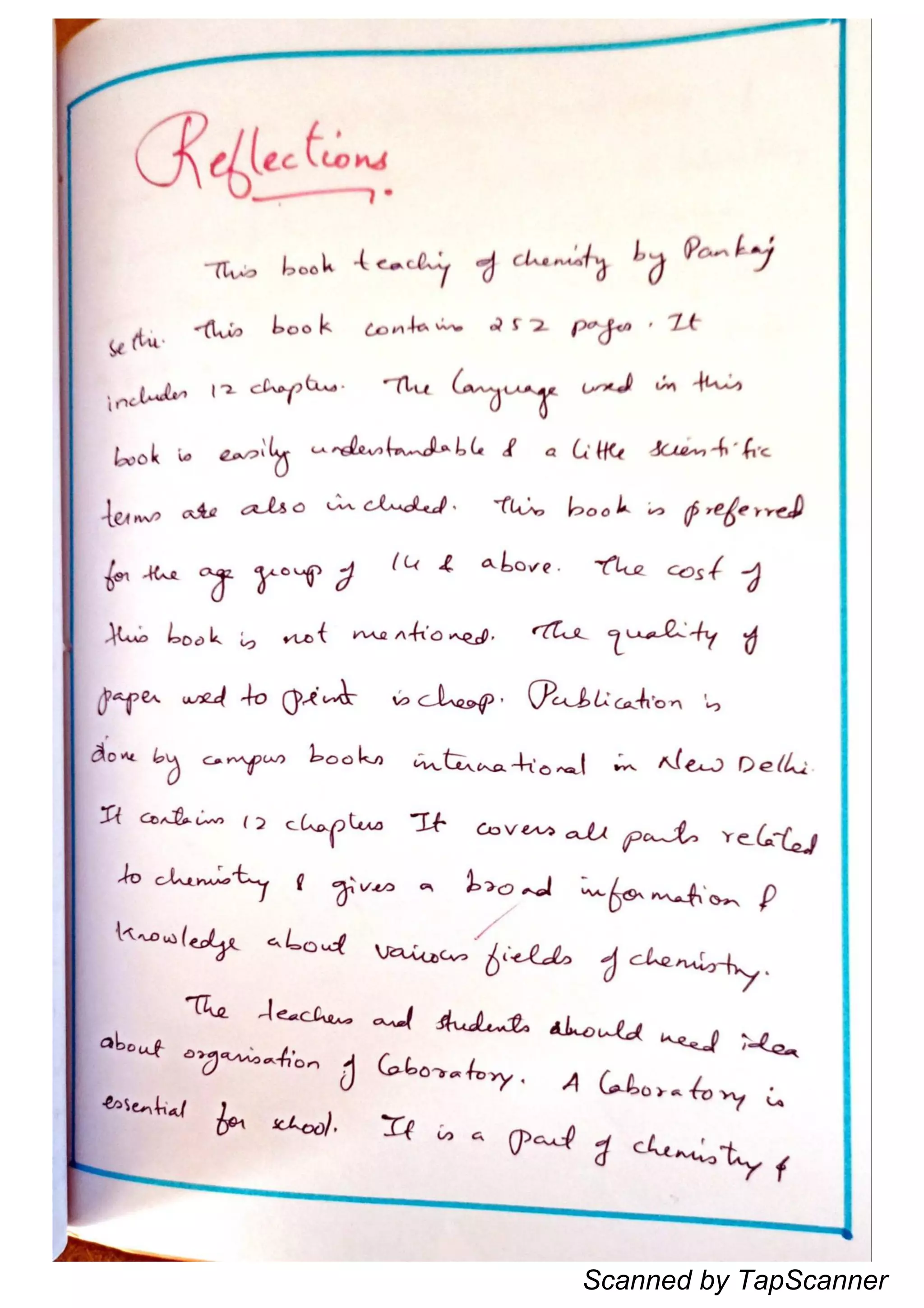 Reading and reflection(1) | PDF