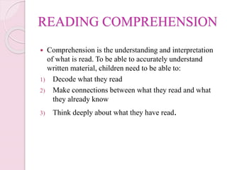 Reading and Reflecting on Text | PPT
