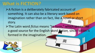 Reading and teaching fiction | PPTX