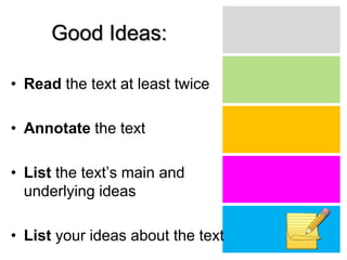 Reading and thinking critically | PPTX