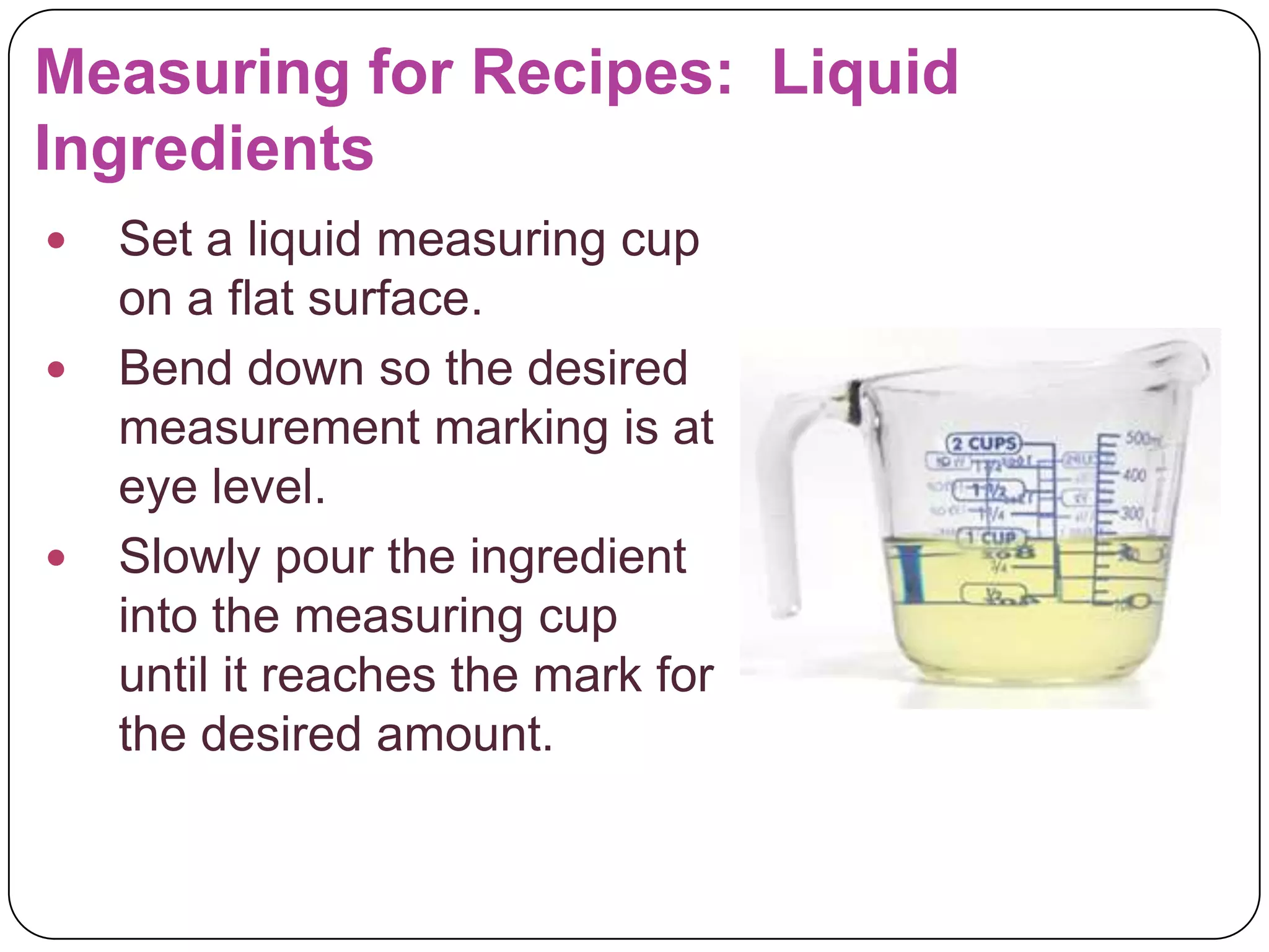 Reading and using a recipe | PPTX